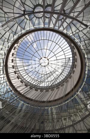 Schirn-Kunsthalle, Rotunda 1983-1986 built by the architects BJSS with installation MORNING ...