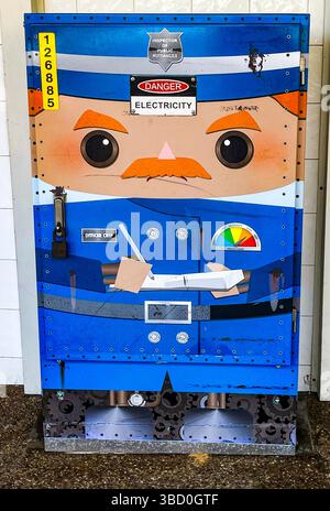 Beautiful painted electrical boxes, part of the Maryborough city ...