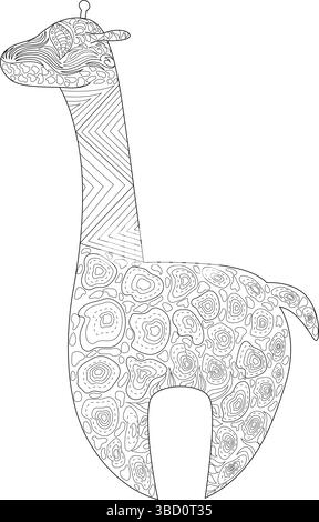 Adorable stylized chibi animal illustration featuring intricate ...
