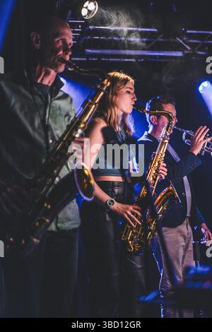 Aarhus, Denmark. 21st May, 2025. Karmen x Abekejser x UK Horns perform ...