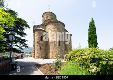 The Virgin Mary Assumption Church of Metekhi in Tbilisi, Georgia Stock ...