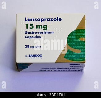 Pack of Lanzoprazole 15mg Gastro-resistant Capsules. 28 capsules ...