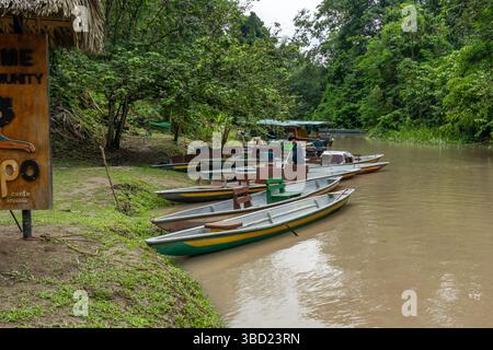 River transportation to the Napo Wildlife Center Ecolodge in the Amazon ...