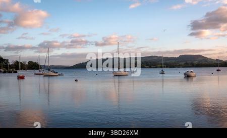 Views from the town of Ambleside in the Lake District, England Stock ...