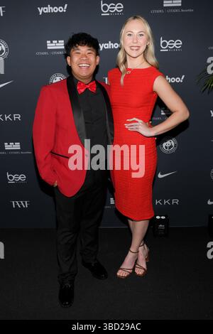 Kayla-Rose Gibson and Sean Sotaridona aka SeanDoesMagic attend the 2025 ...