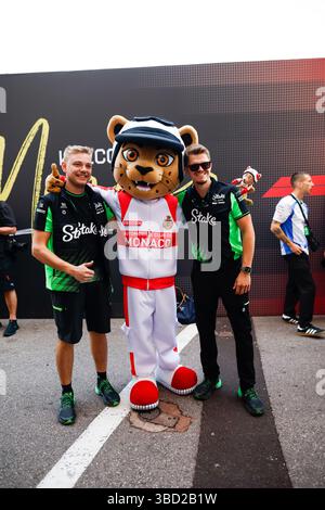 Automobile Club de Monaco mascot illustration during the Formula 1 Tag ...