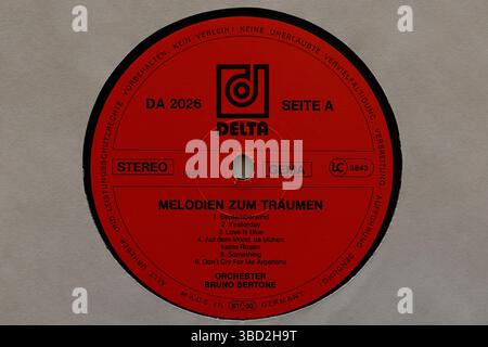 Vintage Record Label, Orchestra Bruno Bertone, Delta Records, founded ...