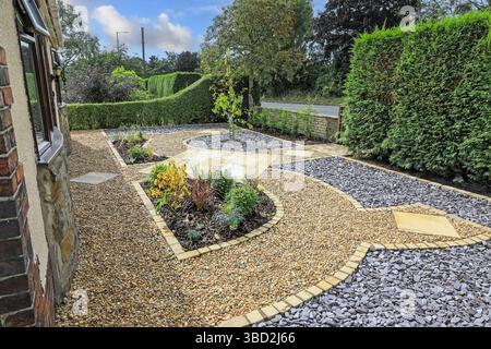 Landscaping a front garden, Stoke-on-Trent, Staffordshire, England, UK ...