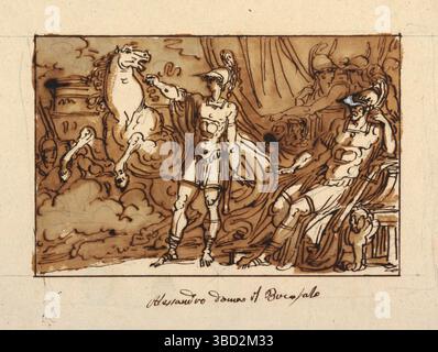 The Taming of Bucephalus. Bucephalus or Bucephalas, was the horse of ...