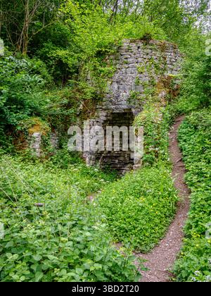 Old disused lime kiln or limestone kiln at the Killarney Lakes in ...