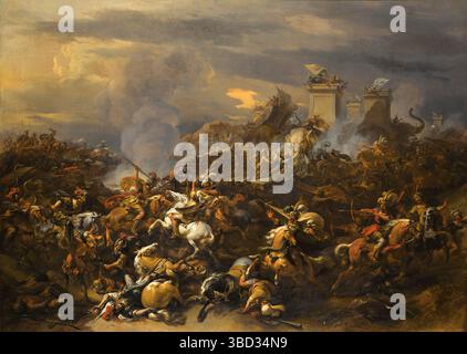 Alexander the Great fighting Indian Army of Elephants Stock Photo - Alamy