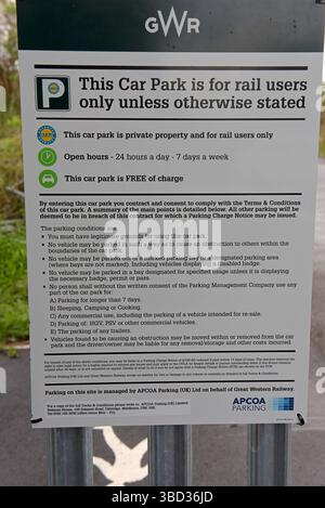 Car park at Pilning Railway Station, Bristol, UK, April 2025 Stock ...