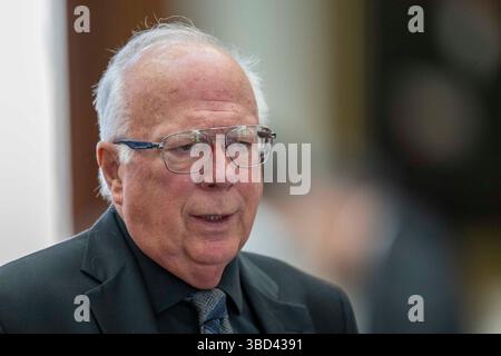 Texas State Rep. Todd Hunter speaks during a public hearing on ...