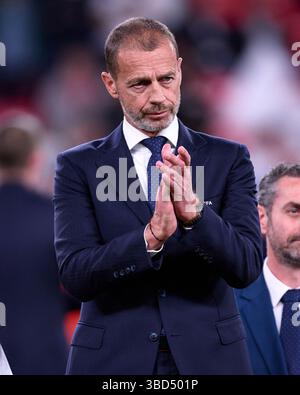 UEFA President Aleksander Ceferin and Trophy Istanbul, May 20, 2026 ...