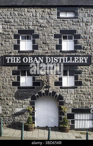 Oban distillery, owned by Diageo in the city Oban, Argyll and Bute ...