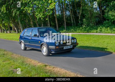 1991 90s blue VW Volkswagen Jetta 1595cc petrol 4dr saloon en-route to ...