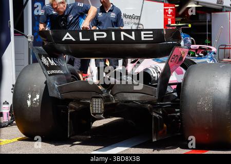 Alpine F1 Team A525, rear wing detail during the Formula 1 Tag Heuer ...