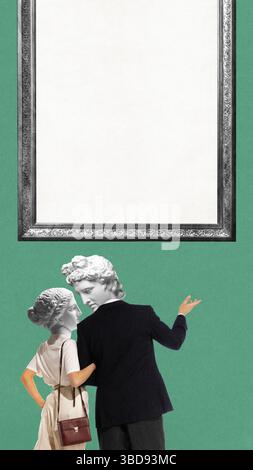 Two men admire artwork Stock Photo - Alamy