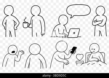. Editable Doodle Comic Strip – Emotional Dialogue & Reaction Panels ...