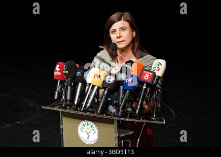 Diyarbakir Metropolitan Municipality Co-Mayor Serra Bucak is seen ...