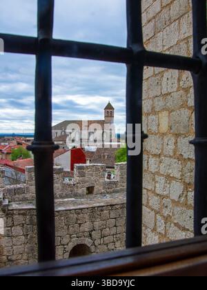 The city of Simancas as seen from a window Stock Photo - Alamy