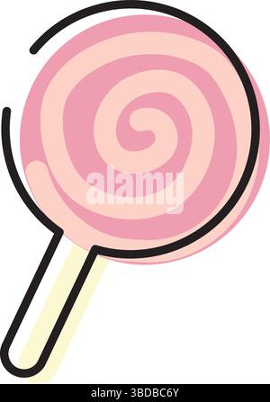sweet lollipop icon pattern vector illustration design Stock Vector ...