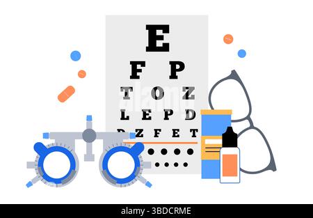 Poster for vision testing. Eye Chart sign. eye chart is a chart used to ...
