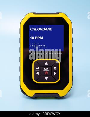 Chlordane pesticide. Persistent organic pollutant. Exposure to this ...