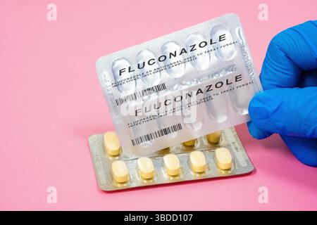 Fluconazole tablet. An antifungal used to treat fungal infections ...