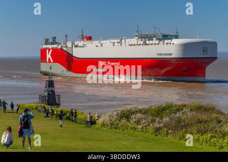 Vehicle carrier Thor Highway heading for Royal Portbury docks Stock ...