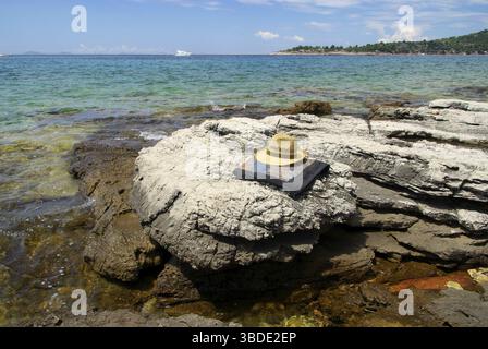 Hut am Strand, Hut am Strand Stock Photo - Alamy