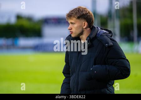 Hvidovre, Denmark. 23rd May, 2025. Galdur Gudmundsson (26) of AC ...