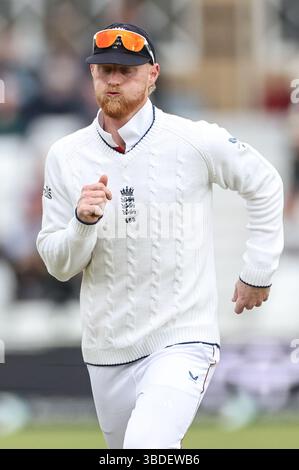 England captain Ben Stokes in the pre-game warm up session during the ...
