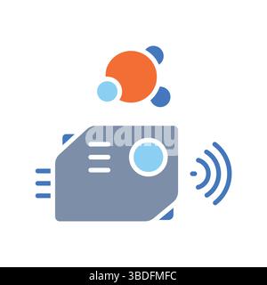 Air pollution pm2.5 particles flat infographics with round icons for ...