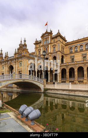 Madonna figure in the Parque de la Rambla de Santa Eulalia in Merida ...