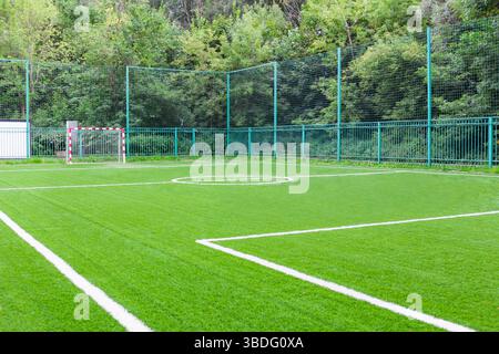 Freshly Lined Soccer Field Stock Photo - Alamy