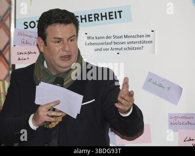 German Labor Minister Hubertus Heil arrives for the weekly cabinet ...