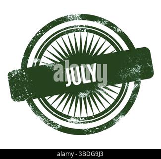 Stamp - JULY Stock Photo - Alamy