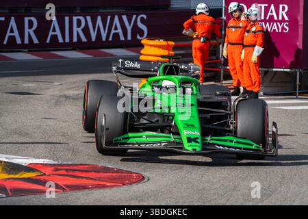 Stake F1 Team Kick Sauber's German driver Nico Hulkenberg competes ...