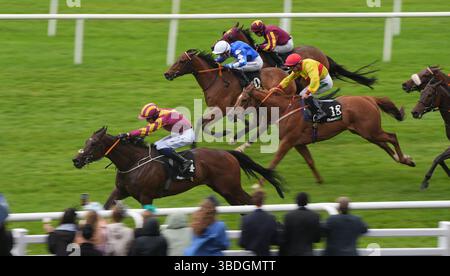Goal Exceeded ridden by Adam Caffrey wins The QuinnBet Handicap during ...