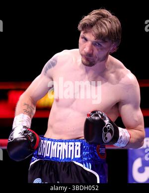 Aston Brown before the middleweight bout against Reece Porter (not ...
