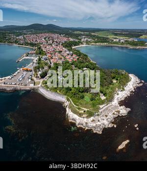 Aerial panorama of Town of Tsarevo, Burgas Region, Bulgaria Stock Photo ...