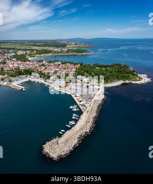 Aerial panorama of Town of Tsarevo, Burgas Region, Bulgaria Stock Photo ...
