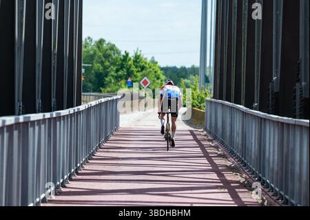 The Noordlandbrug over the Scheldt Rhine canal at the industrial zone ...