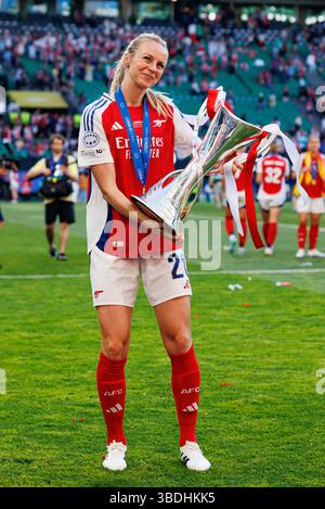 Amanda Ilestedt seen during UEFA Womens Champions League 2025 final ...