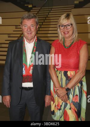 Mayor of Magdeburg Simone Borris reception IHF Super Globe winners 2023 SC Magdeburg on 11/13 ...