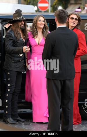 Damian Hurley, Elizabeth Hurley and Billy Ray Cyrus attend the NTA's ...