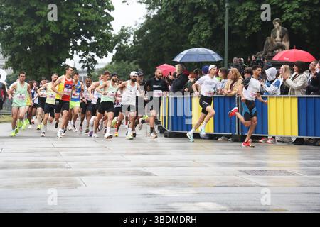 Brussels, Belgium. 25th May, 2025. the 45th edition of the Brussels' 20km run takes place on ...