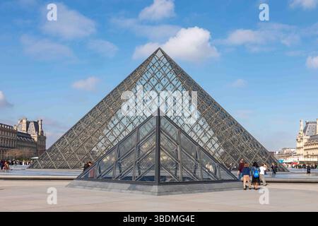 Main entrance to Musee Du Louvre Stock Photo - Alamy