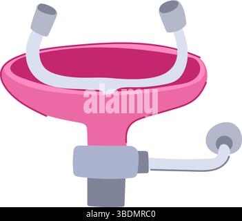 flushing eye wash station cartoon vector illustration Stock Vector ...